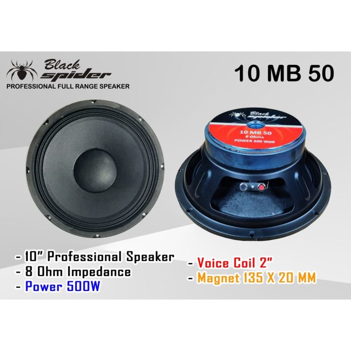Speaker blackspider black spider 10inch 10 mb 50 | Lazada Indonesia