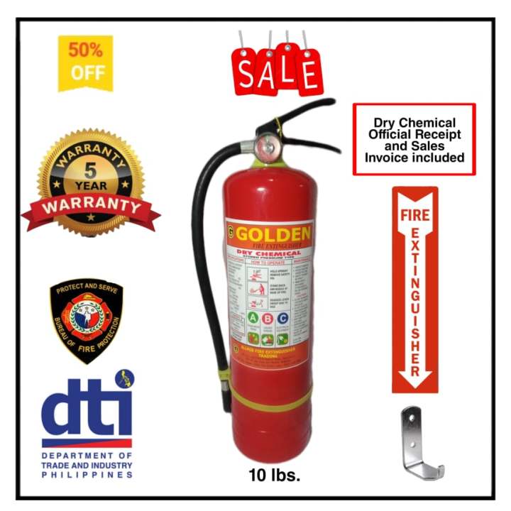 Fire Extinguisher 10 lbs. ABC Type Dry Chemical- REFILLABLE | Lazada PH