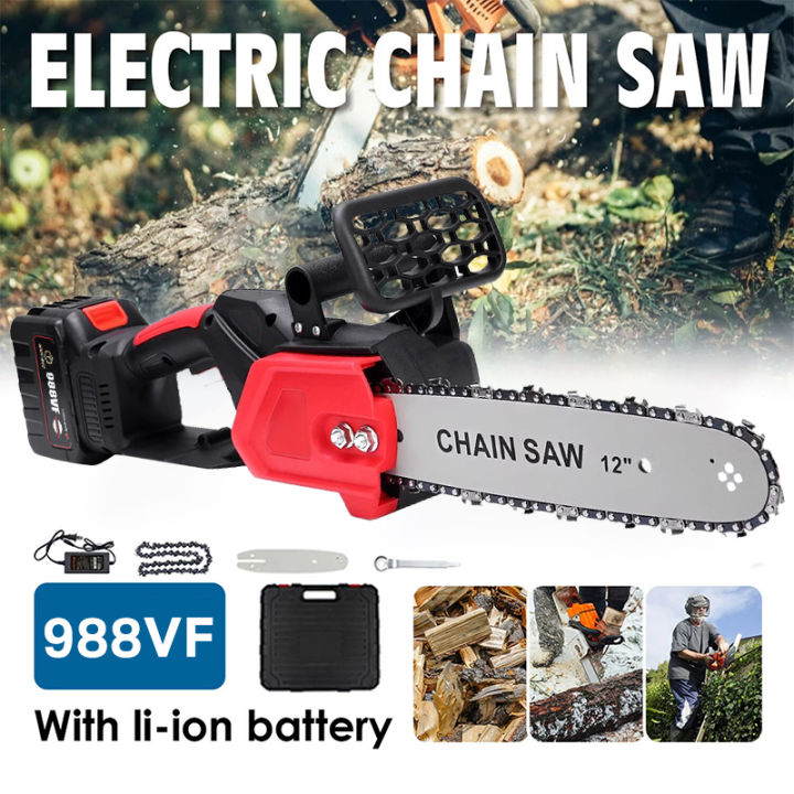 SANTINO Mini Chainsaw 12 Inch Cordless Electric Portable Chainsaw ...