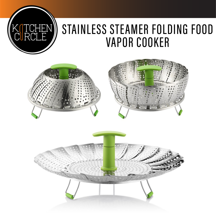 Stainless Food Steamer (Foldable Vapor Cooker) | Lazada PH