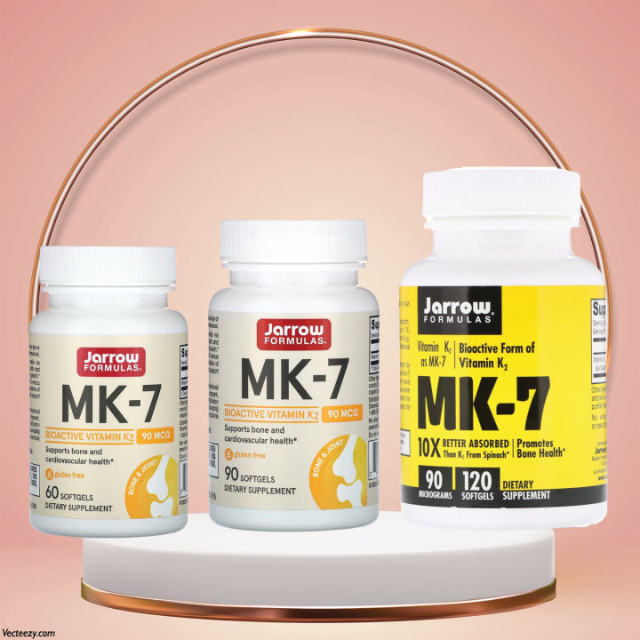 READY STOCK Jarrow Formulas, MK-7, MK7, Vitamin K2 as MK-7, 90 mcg, 60 ...