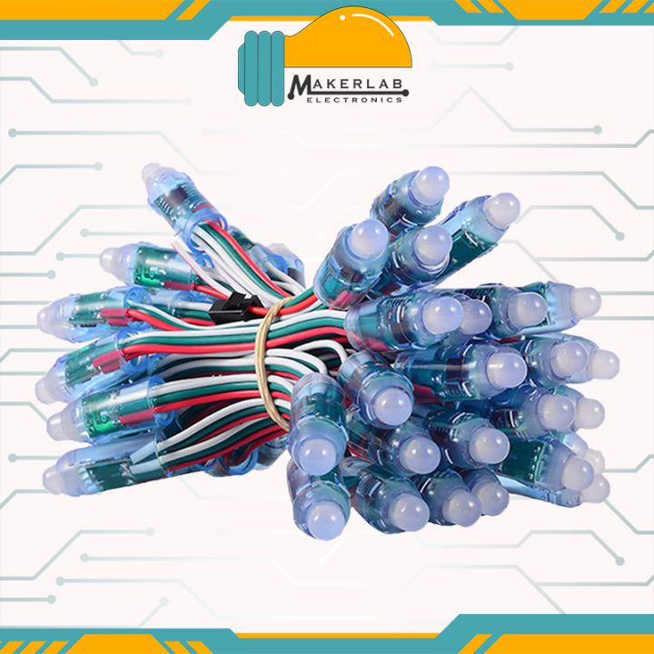 WS2811 LED String 12mm 5V Set of 50 Pixel | 21 Keys RF Remote ...