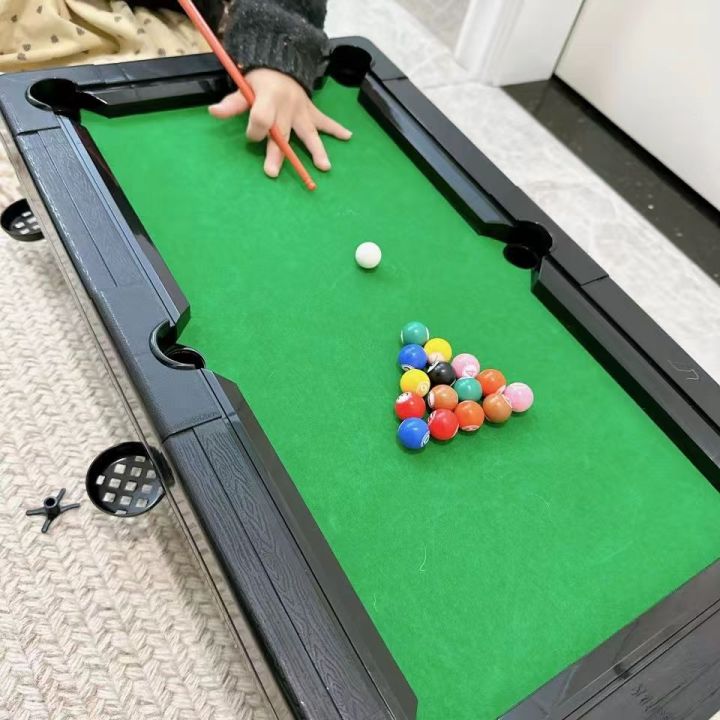 Mini Billiards Snooker Pool Table Kids Game Set Toys Boys Pool Table ...