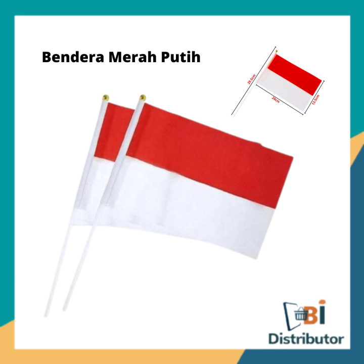 DBI Bendera Kain Merah Putih Kecil Indonesia Pawai 17 Agustusan Bendera ...