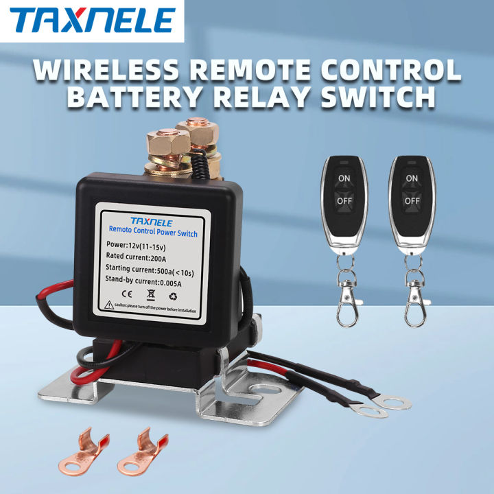 Universal Battery Switch Relay 500A 12V Wireless Remote Control Relay ...
