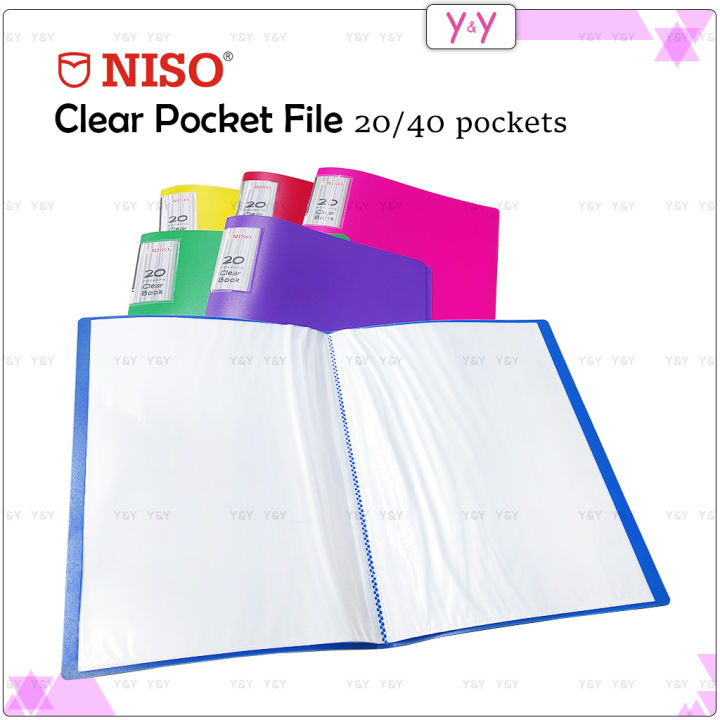 Niso A4 Clear Pocket File / Pockets Clear Book / Document Clear Holder ... Niso A4 Clear Pocket File / Pockets Clear Book / Document Clear Holder ...