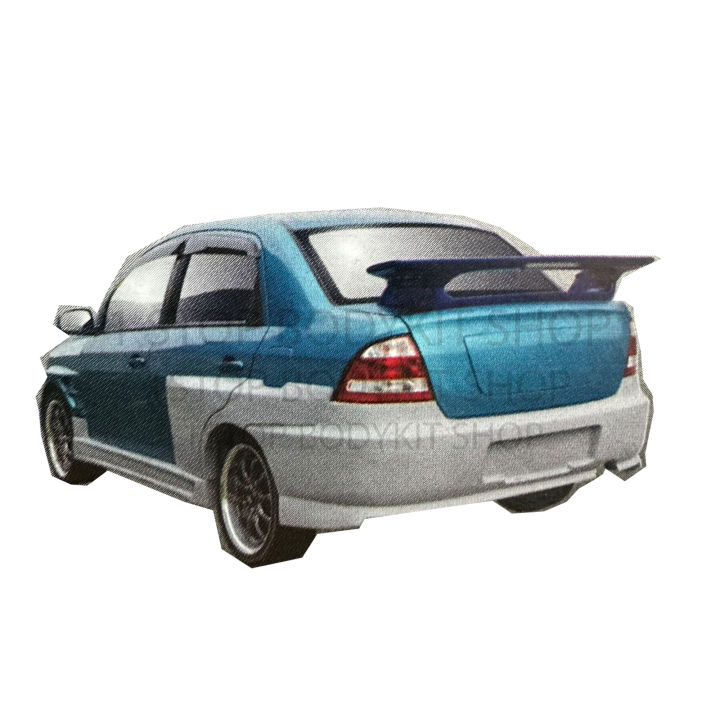 PROTON SAGA BLM REAR BUMPER SUBARU WIDEBODY (FIBER GETAH ) SKIRT LIP ...