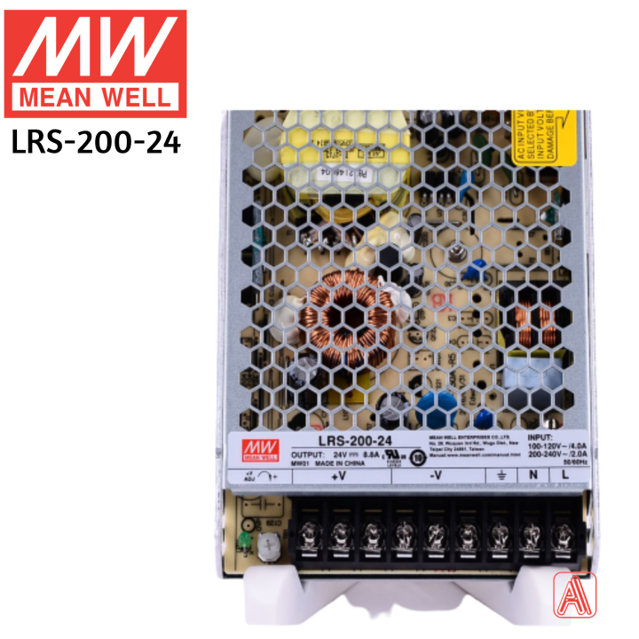 Mean Well LRS-200-24 200W 24V 8.3A Meanwell Power Supply - Original - 1 ...