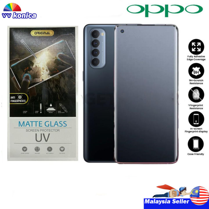 OPPO Reno 11 Pro 5G / 11 5G / 10 Pro / Pro + / 6 / 5 / 4 Matte Glue UV ...