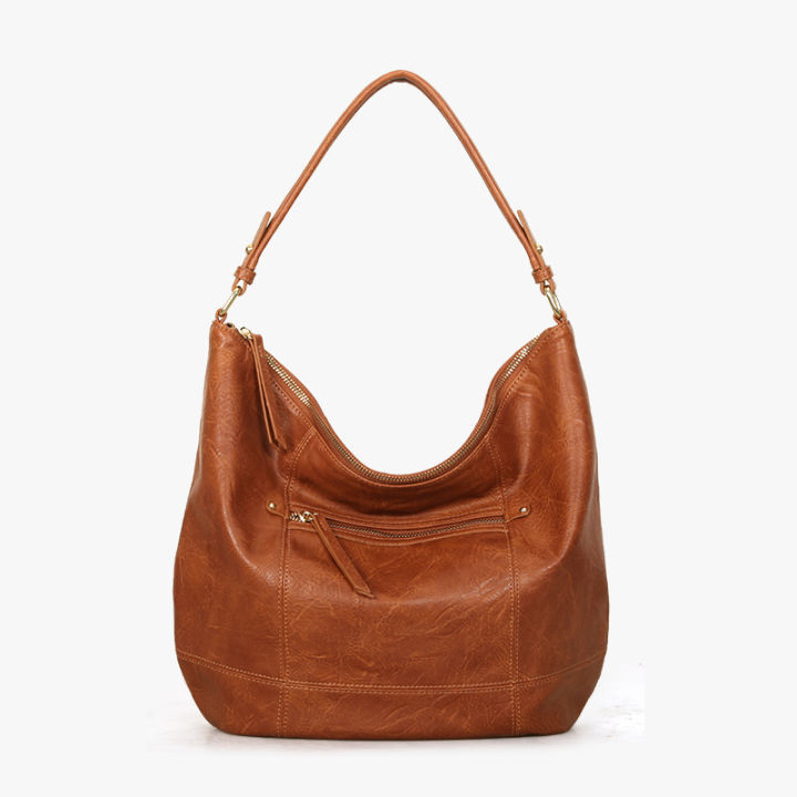 Soft PU Leather Women's Tote Bag - Durable Spacious Casual Shoulder Bag ...