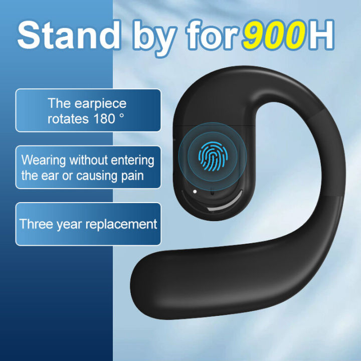 Single-ear Wireless Earphones Sport Headphones Bluetooth 5.3 HIFI ...