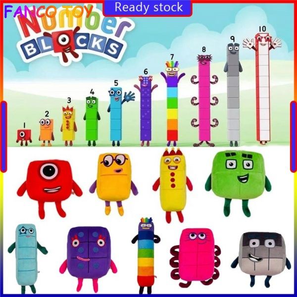 New Cartoon Numberblocks Cute Plush Doll Children Toys Kids Gift Movie ...