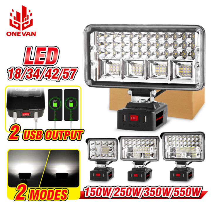 đèn led pin makita 150/250/350/550W Máng Đèn LED Đèn Pin đèn pin dùng ...