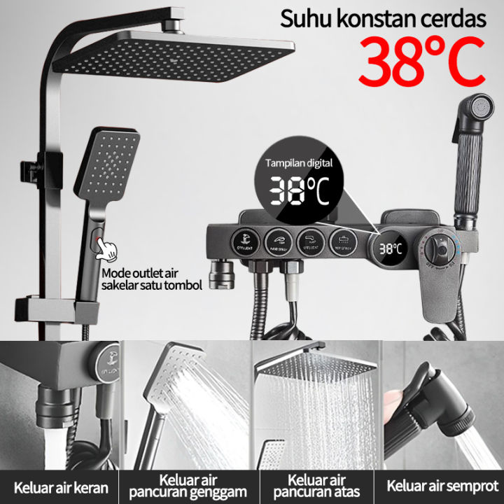 Shower Kamar Mandi 4 Dalam 1 Set Dengan Sprayer Faucet Sprayer ...