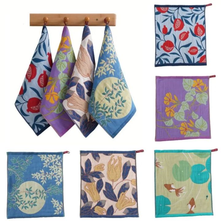 New 34x40cm Large Hand Towel Quick Dry Decorative Kitchen Towel 4Layer ...