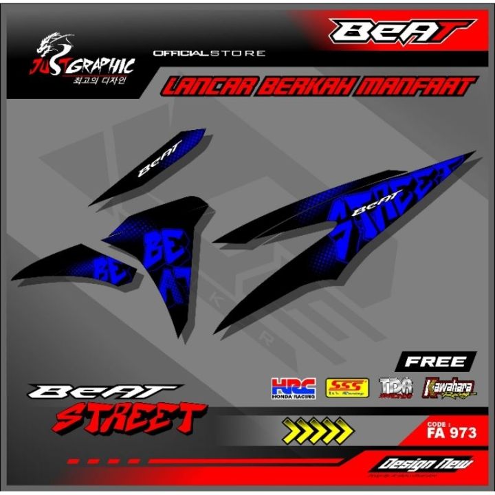 stiker variasi Beat street terbaru 2024-2025 motif simpel TA973 ...