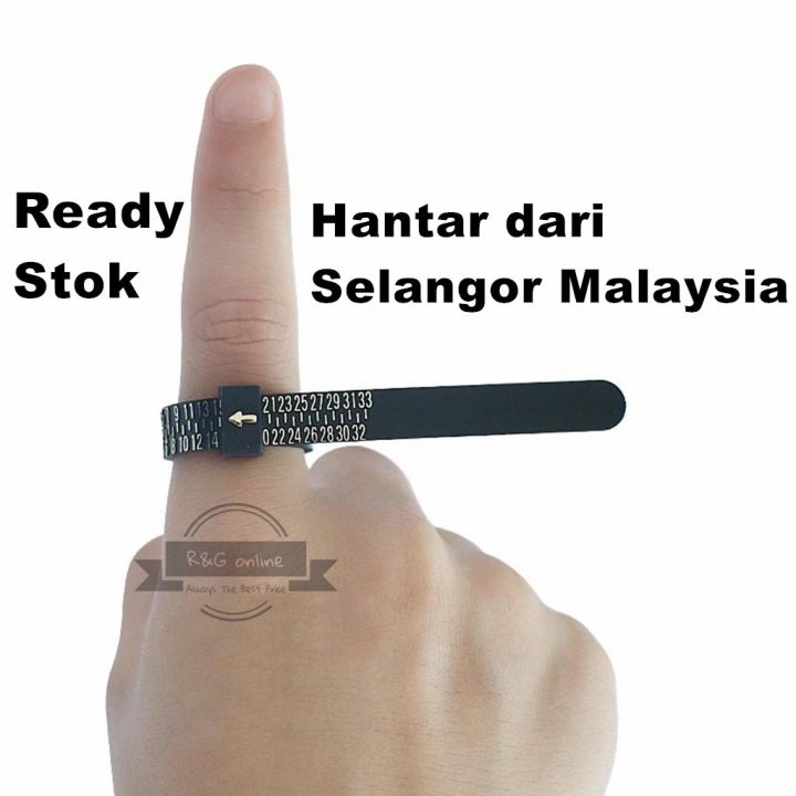 Finger Ring Sizing Measurement Alat Ukur Size Jari Cincin Ring Sizer ...
