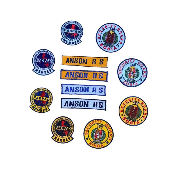 Name Cloth and Patches for Security Guard | Lazada PH