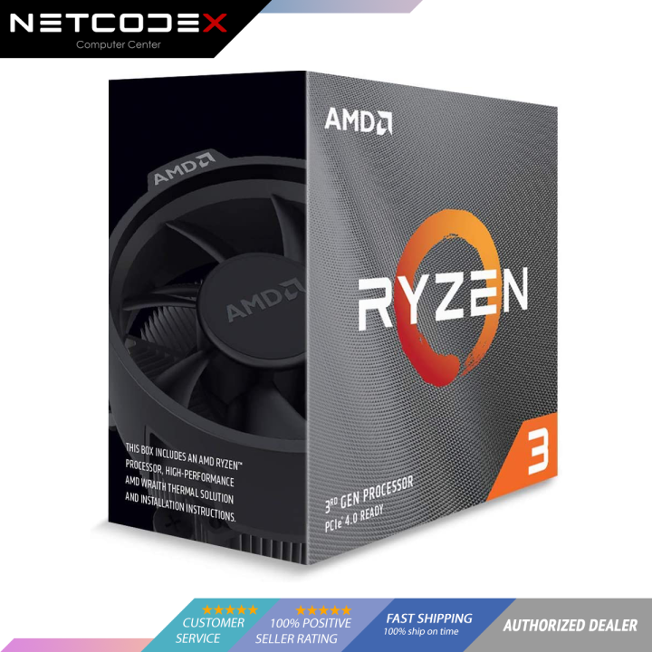 AMD Ryzen 3 3300X 4-Core, 8-Thread Unlocked Boxed Desktop Processor ...
