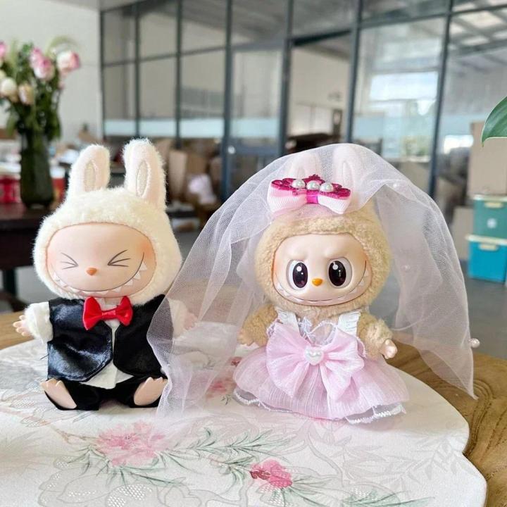 Christmas gifts Wedding Suit Wedding Dress Labubu Accessories For mini ...
