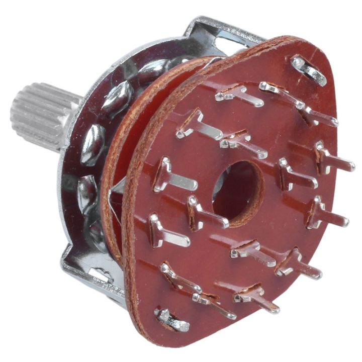 Electronic Machine 4P3T 4Pole 3 Position 2 Deck 16 Pin Rotary Switch ...