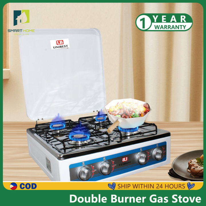 Gas Stove Dual Burner Portable Butane Gas Stove with Cover 2 4 Burner ...