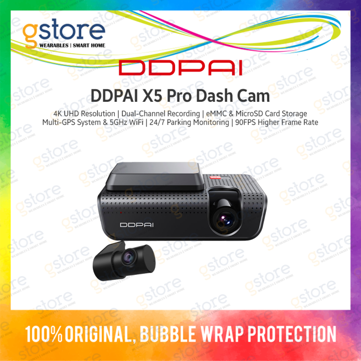 DDPAI X5 Pro Dash Cam (4K UHD Resolution, Dual-Channel Recording, Built ...