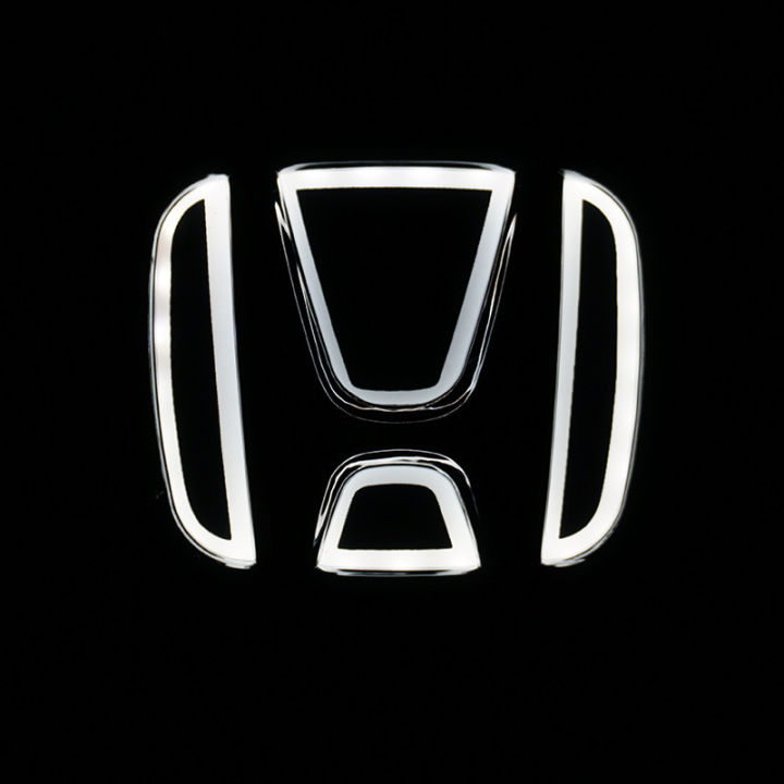 Chrome Car Logo 3D LED Light HONDA Logo Front Rear Bumper Emblems Badge ...
