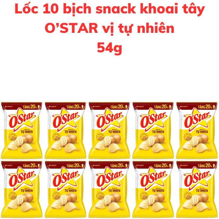 Bánh snack khoai tây O'STAR vị tự nhiên bịch 54g | Lazada.vn
