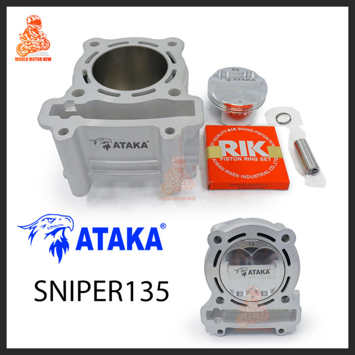 ATAKA Ceramics Cylinder Block Set For SNIPER 135 SNIPER 150 57MM/63MM ...