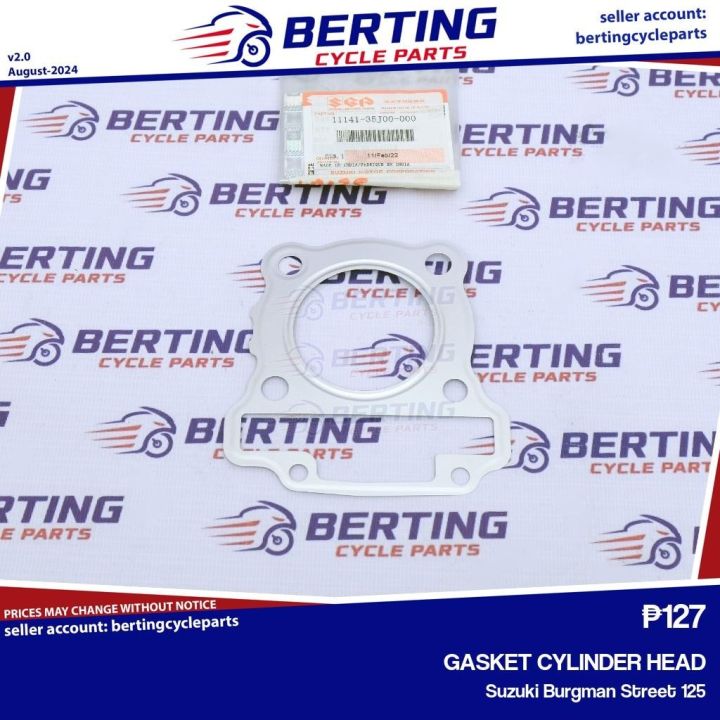 SGP GASKET CYLINDER HEAD Suzuki Burgman Street 125 Genuine 11141-35J00 ...