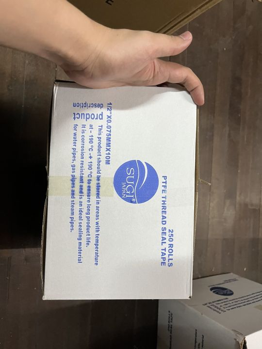 Per Box Teflon Tape 1/2 and 3/4 inch -(250 pieces per box) | Lazada PH