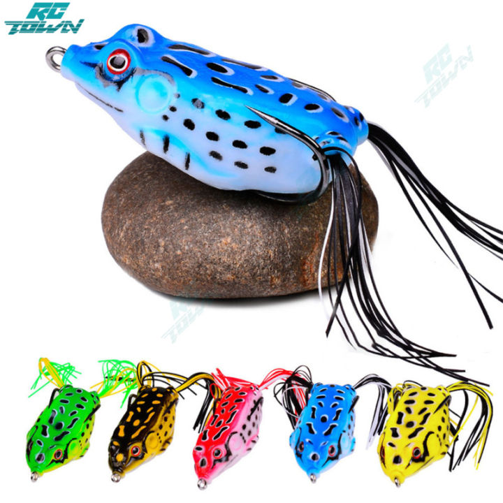 100%authentic!!5g Frog Lures Artificial Soft Bait Realistic Frog ...