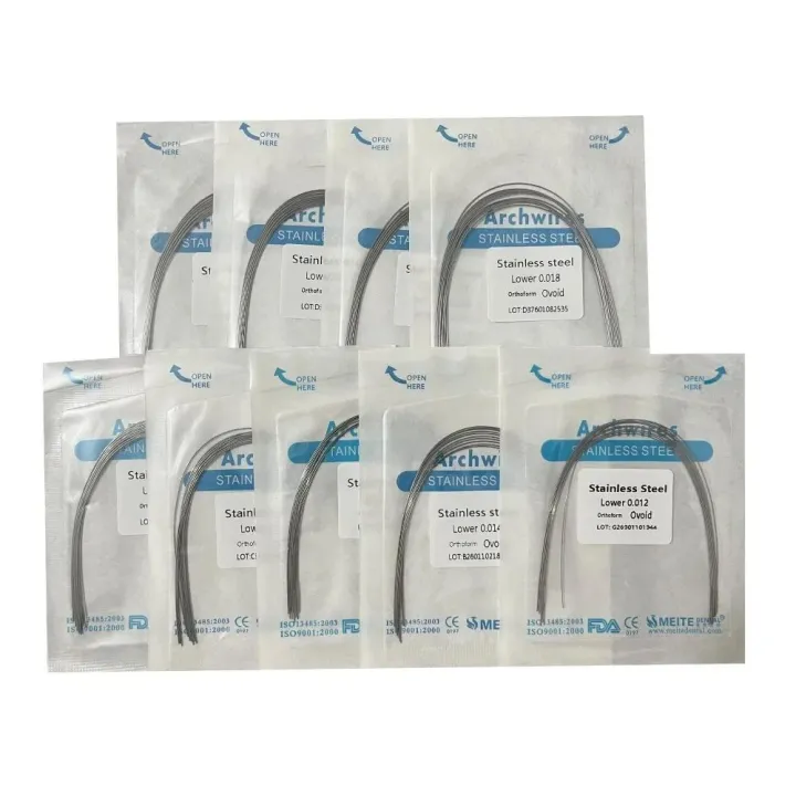 5 pack Dental Arch Wires Orthodontic Super Elastic Stainless Steel ...