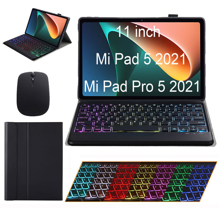 Backlit Keyboard Case with Mouse for Xiaomi Redmi Pad SE 11 inch 2023 ...