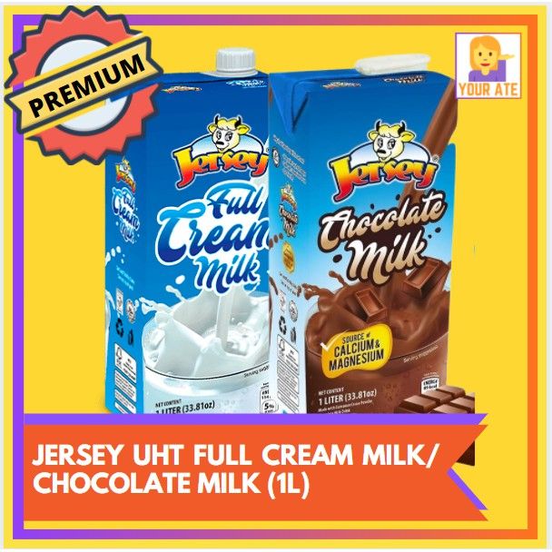 Jersey UHT Full Cream Milk - Original/ Chocolate Flavor (1L) + | Lazada PH