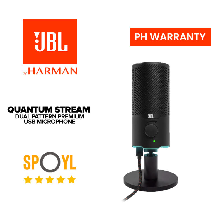 JBL Quantum Stream Dual pattern premium USB microphone for streaming ...