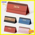 XINGK ปฏิทินตั้งโต๊ะ2026ปฏิทินวินเทจพร้อมบันทึกย่อปฏิทินรายเดือนสำหรับ ...