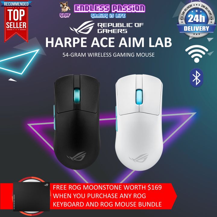 ASUS ROG Harpe Ace Aimlab Edition Wireless Gaming Mouse | Lazada Singapore