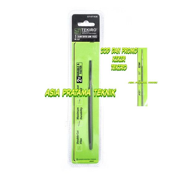 Kikir Gergaji Kayu Slim 4" / Slim Taper Saw Files / Kikir Slim 4 inch ...
