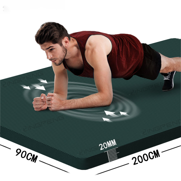 {hot} Large Yoga Mat Extra Thicke 20mm for Men Anti-Slip Men's Fitness ...