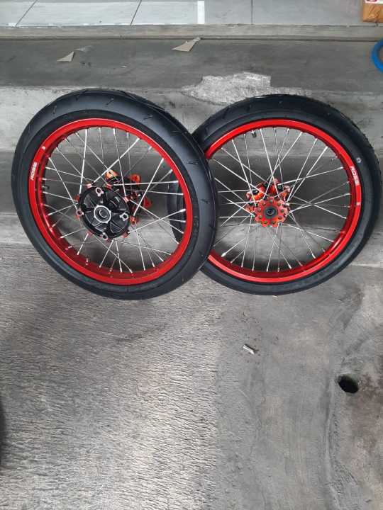 ban cacing crf 150 l ring 17 wheelset surex crf150l ukur 140 160 ban ...