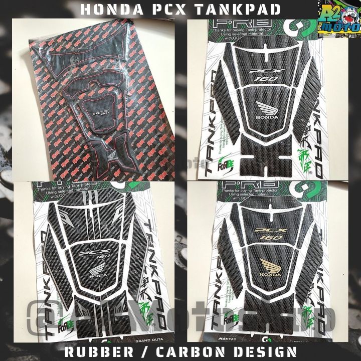 HONDA PCX 150 160 Tank Pad Rubber / Carbon Protector Decal Sticker ...
