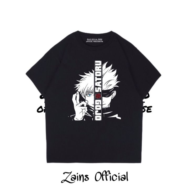 เสื้อยืด พิมพ์ลาย SATORU GOJO INUMAKI Wibu Vibu สีดํา สําหรับผู้ชาย และ ...