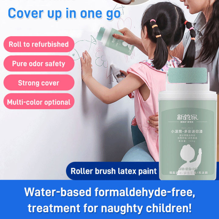 White Roller Brush Ecofriendly Wall Renovation Patch Paste Covering ...