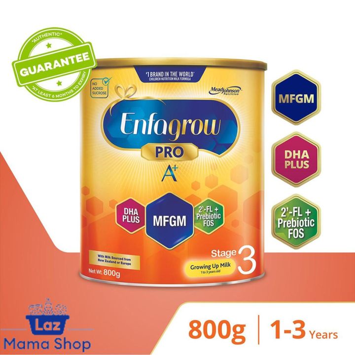Enfagrow Pro A+ Stage 3 Milk Powder Formula for Children DHA+ (1-3Y) 800G (Laz Mama Shop ...