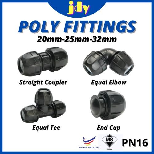 HDPE Poly Fitting Poly Pipe Connector Smart Coupler Elbow Tee End Cap ...