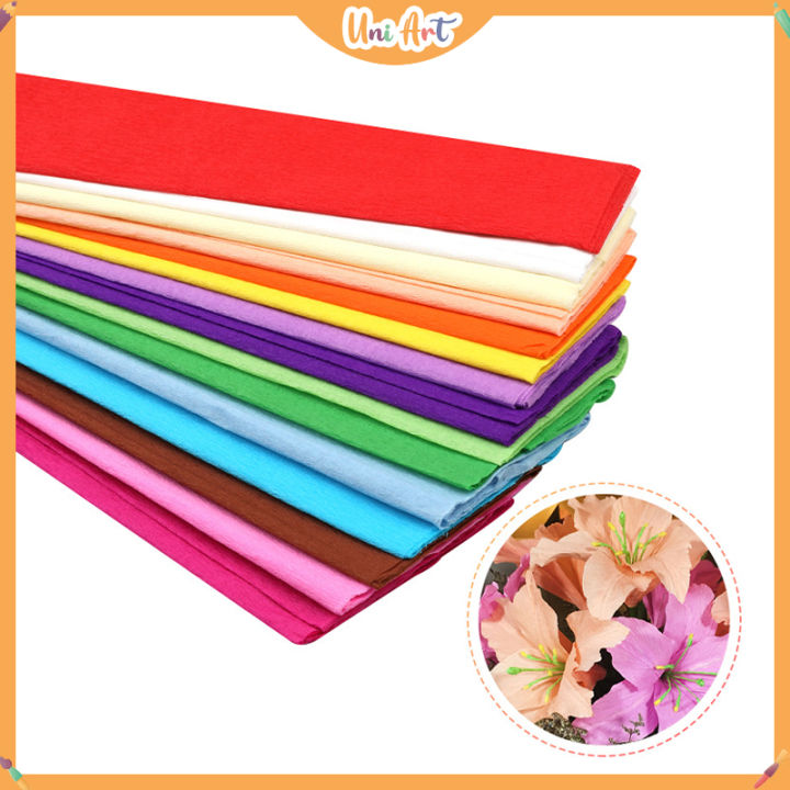 DIY Crepe Paper Wrap Tissue Paper Flower Gift Wrapping Packaging Paper ...