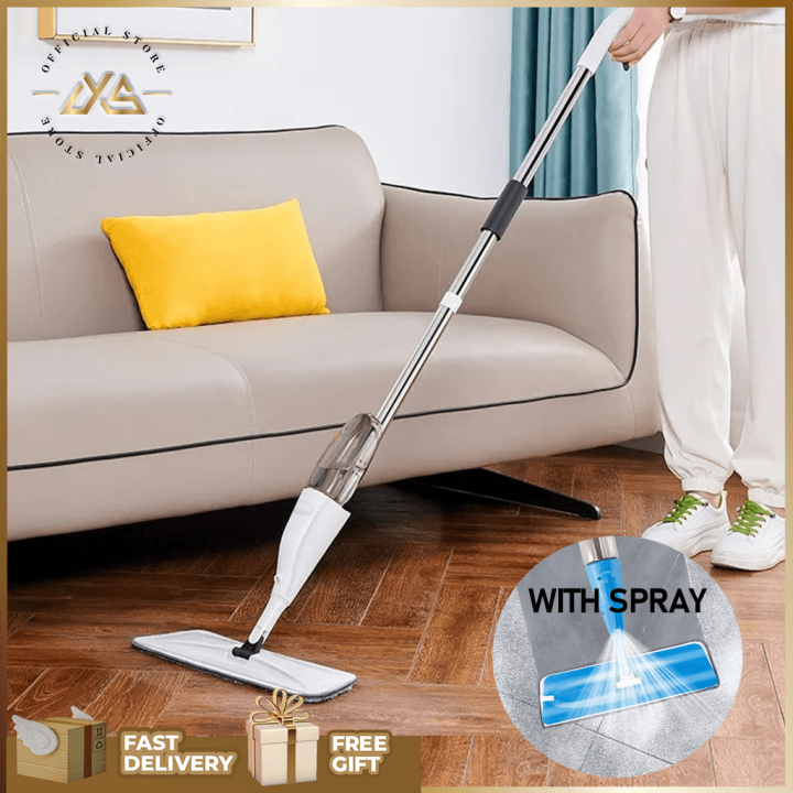 EASY SPRAY MOP WITH MICROFIBER PAD/ MAGIC MOP/ MOP LANTAI SERBAGUNA ...