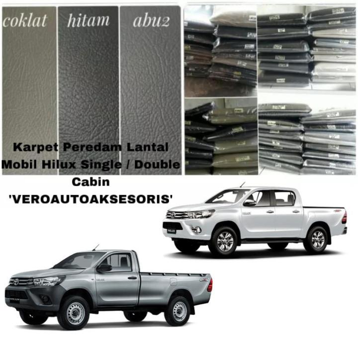 Karpet Dasar Peredam Lantai Mobil Hilux Single/Double Cabin | Lazada ...